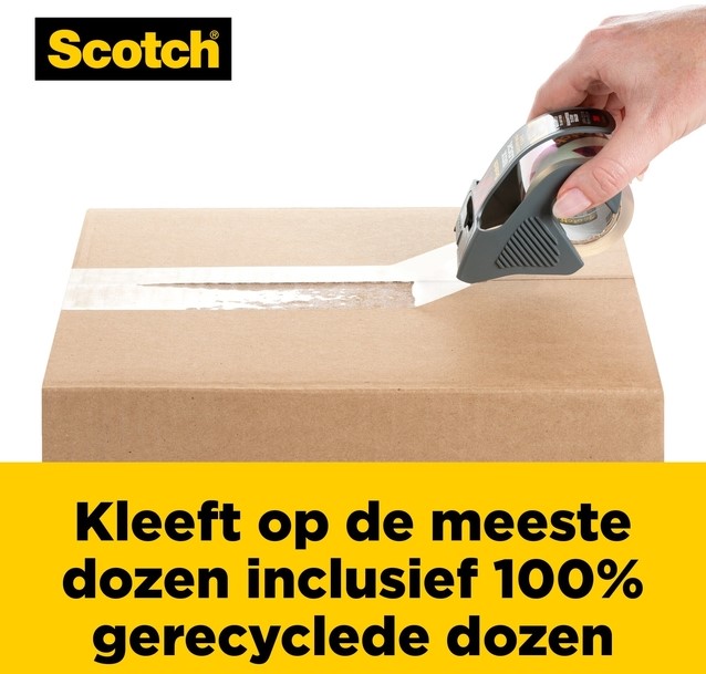 Verpakkingstape Scotch Box Lock 3950-EF 3 stuk 3 Rol bij Buropoint
